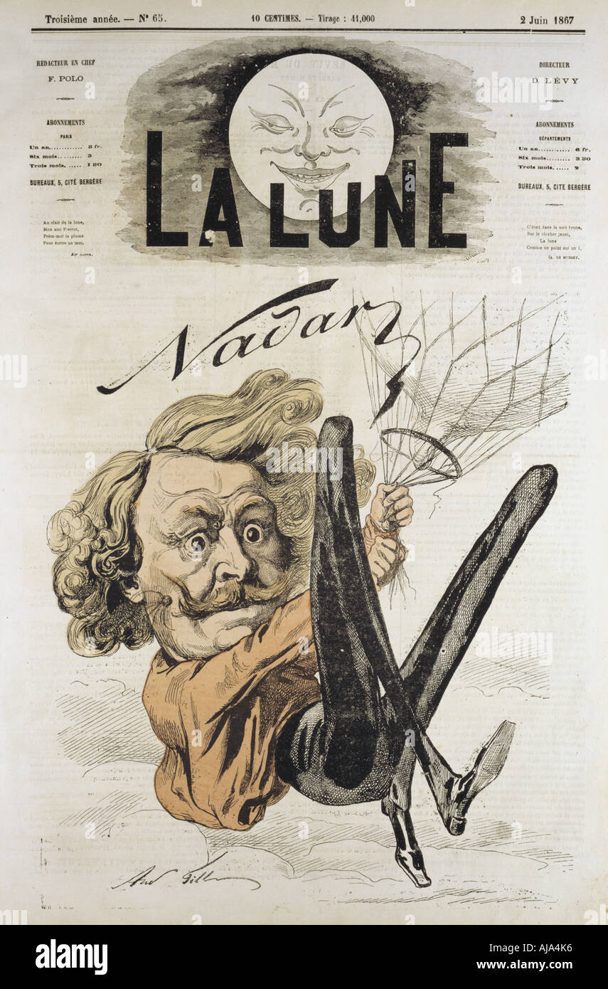 Nadar, French journalist, artist and photographer, 1867. Artist: Andre ...