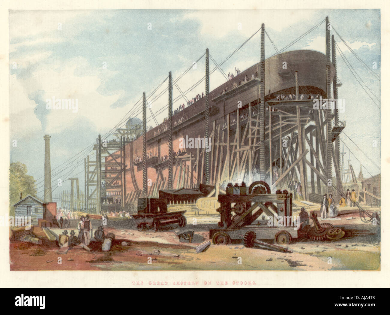 Great eastern ship construction hi-res stock photography and images - Alamy