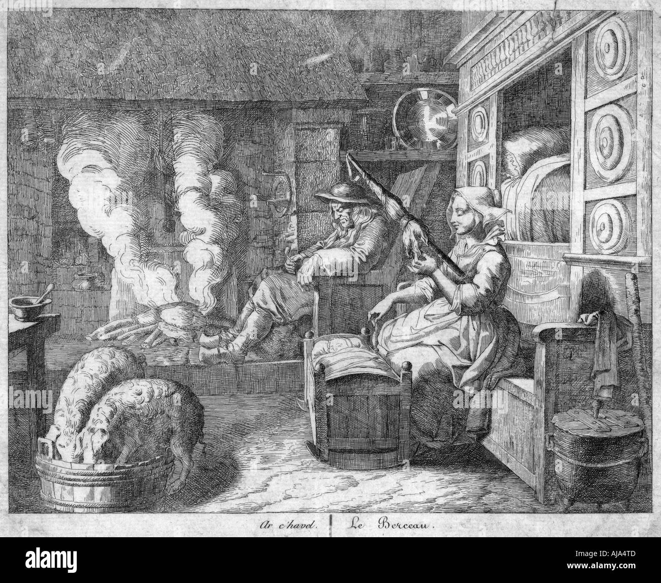 Peasant cottage interior hi-res stock photography and images - Alamy