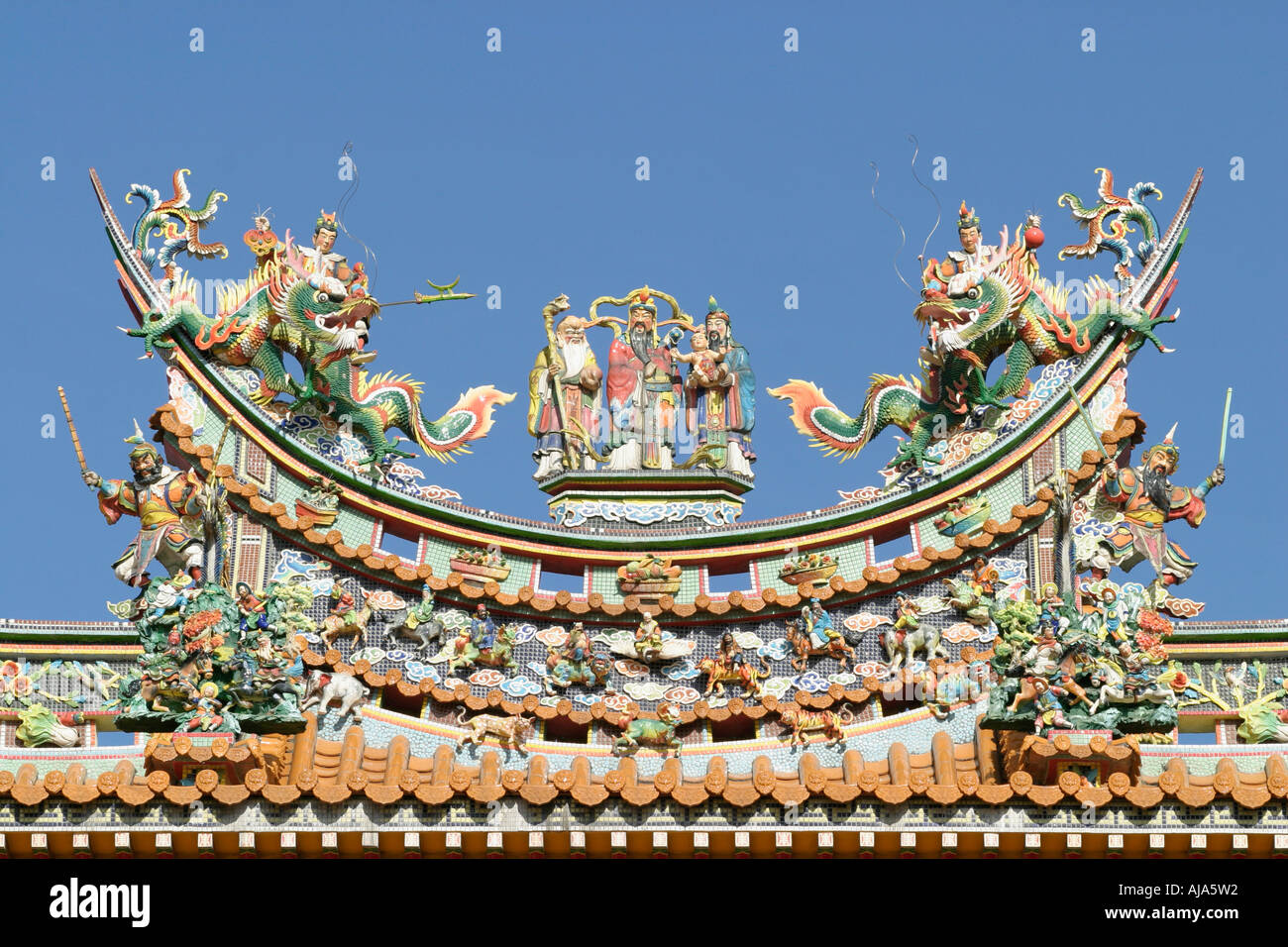 The roof of Chinese temple Stock Photo - Alamy