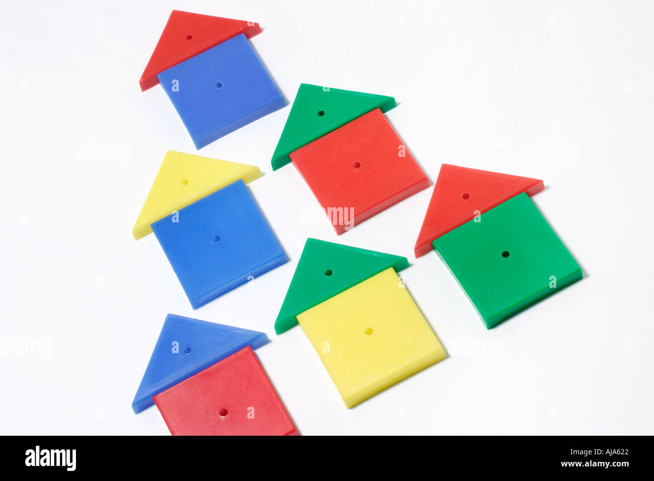 Wooden House Symbols Stock Photo - Alamy