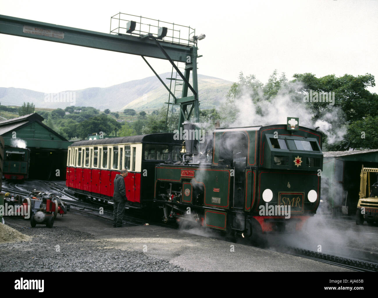 Steam locomotive snowdon mountain railway hi-res stock photography and images - Alamy