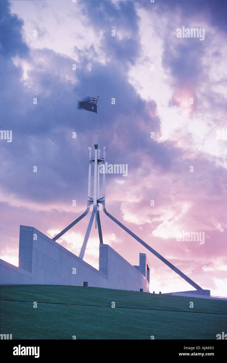 Australia act canberra flag pole hi-res stock photography and images ...