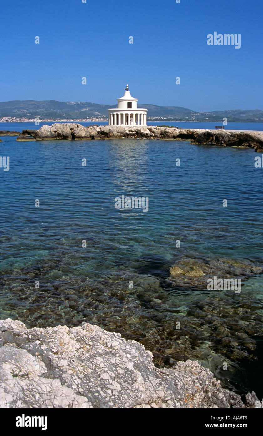 Saint Theodore Lighthouse and causeway, near Argostoli, Kefalonia ...