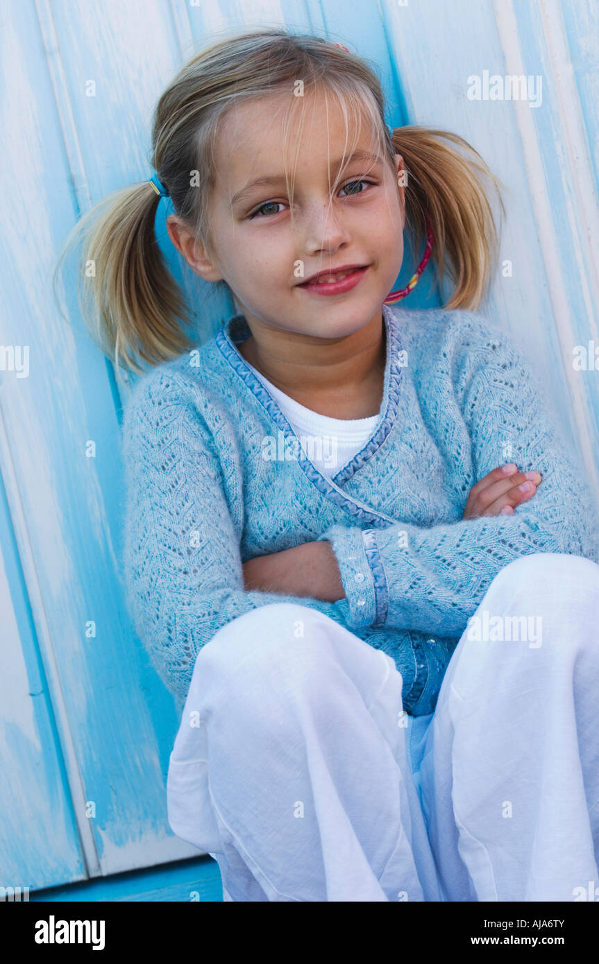 Young girl looking at camera, portrait Stock Photo - Alamy