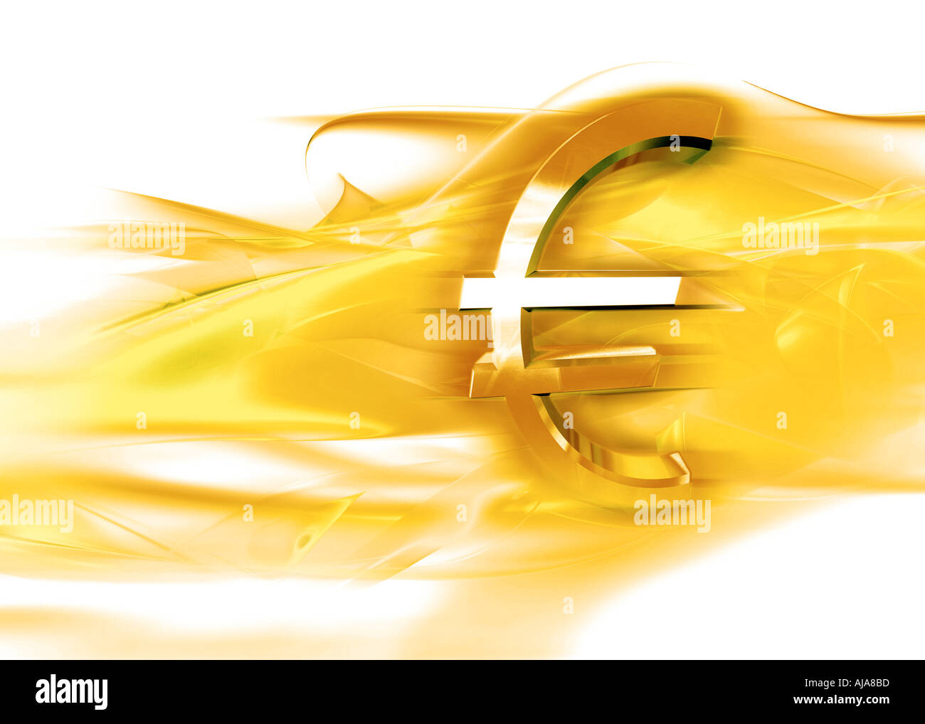 Computer generated 3D Euro sign Stock Photo - Alamy