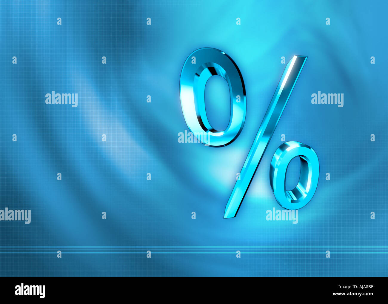 Computer generated 3D percentage sign Stock Photo - Alamy