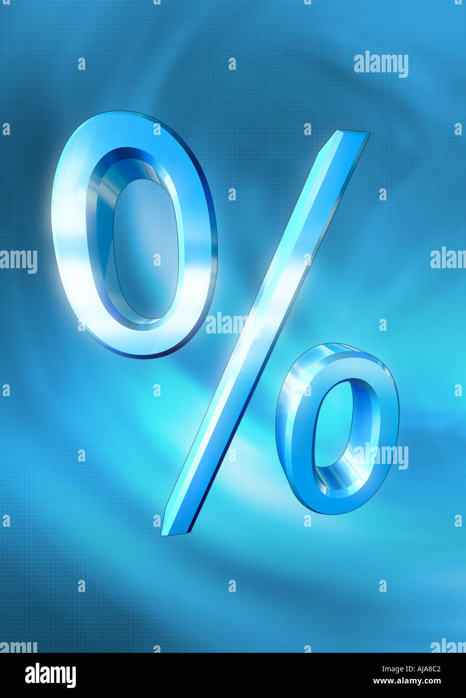 Computer generated 3D percentage sign Stock Photo - Alamy