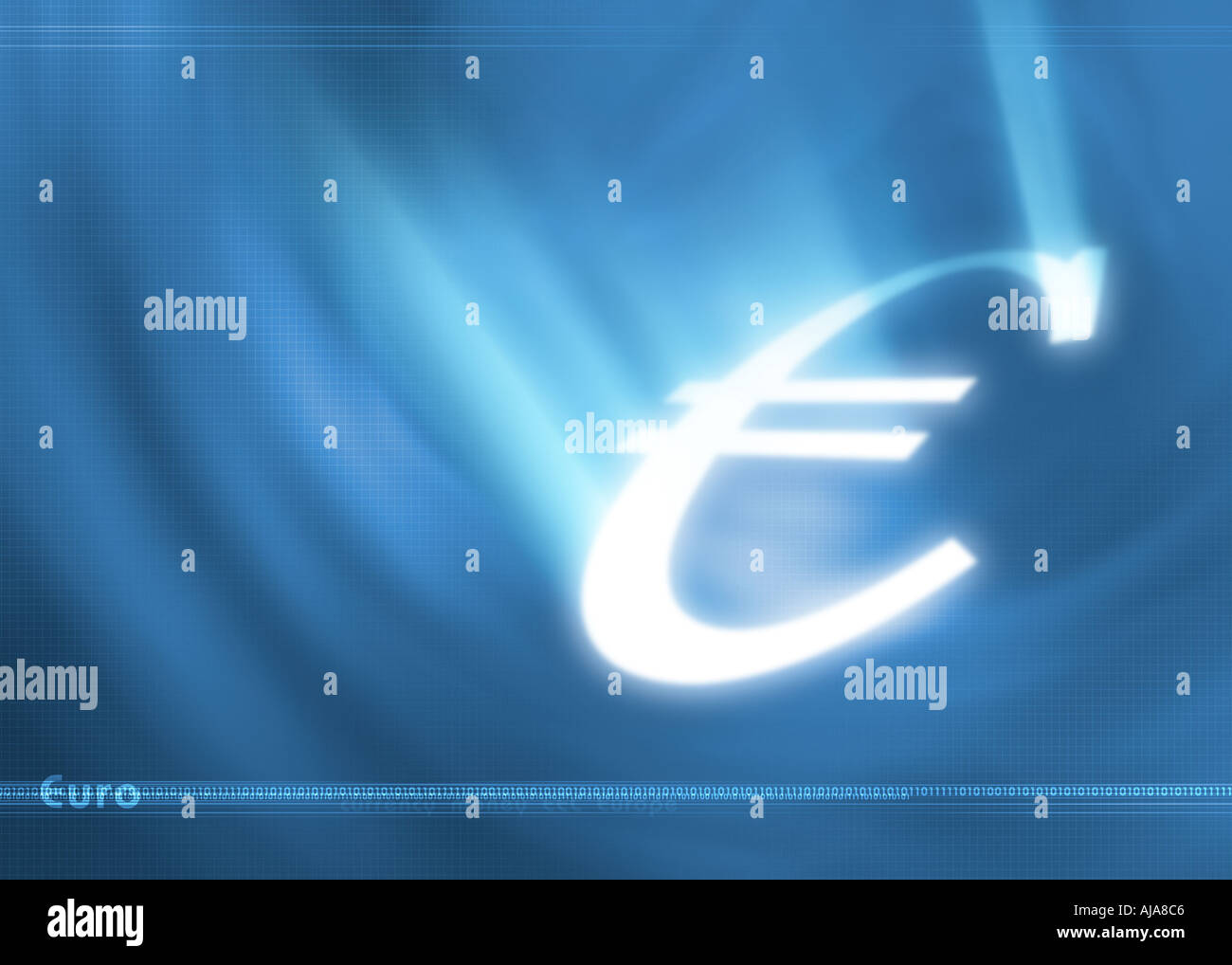 Computer generated Euro sign Stock Photo - Alamy