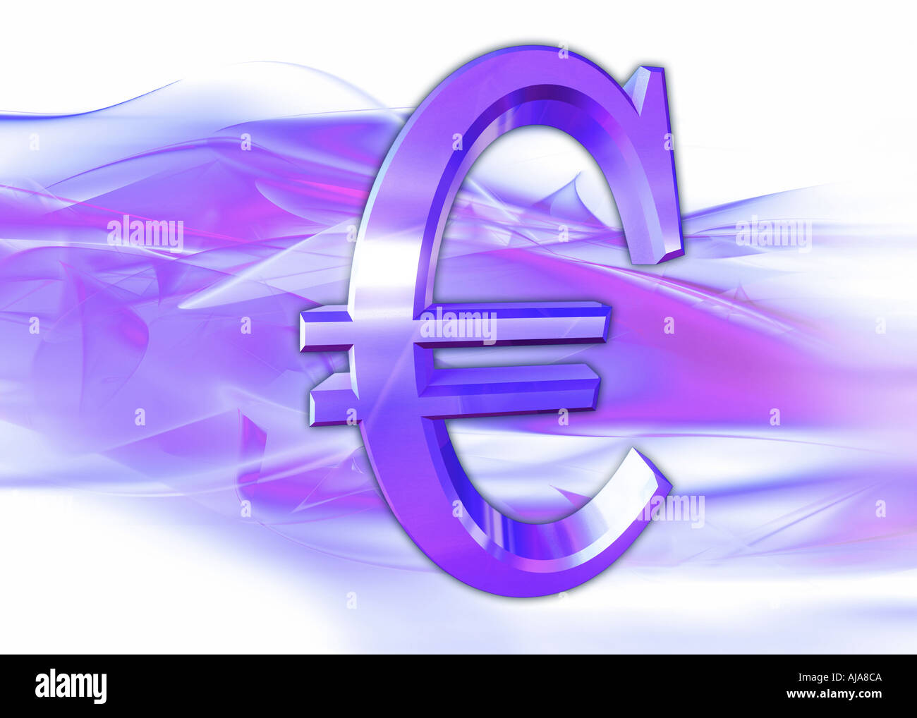 Computer generated 3D Euro sign Stock Photo - Alamy