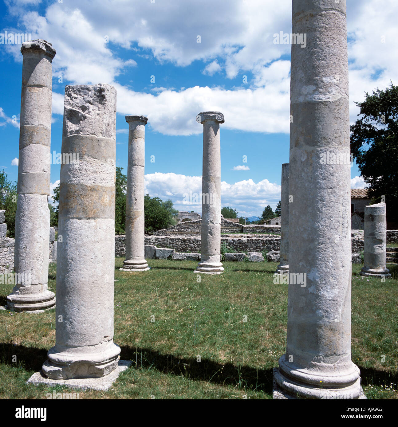 Temple At Ancient Sepina Roman Town Italy Stock Photo - Alamy