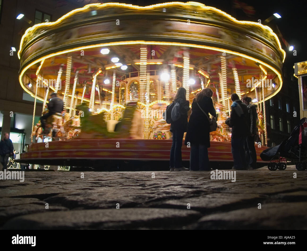 Traditional British Carousel Stock Photo - Alamy