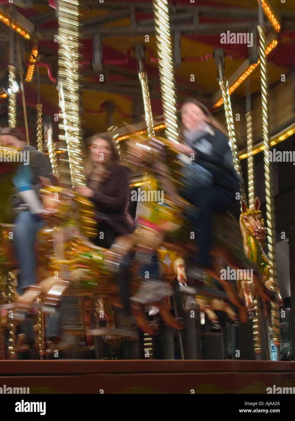 Traditional British Carousel Stock Photo - Alamy