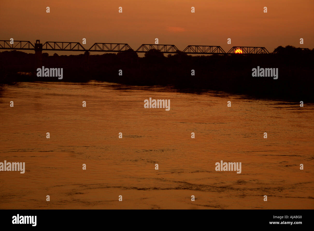 Sunset Sabie river Kruger National Park South Africa Stock Photo - Alamy