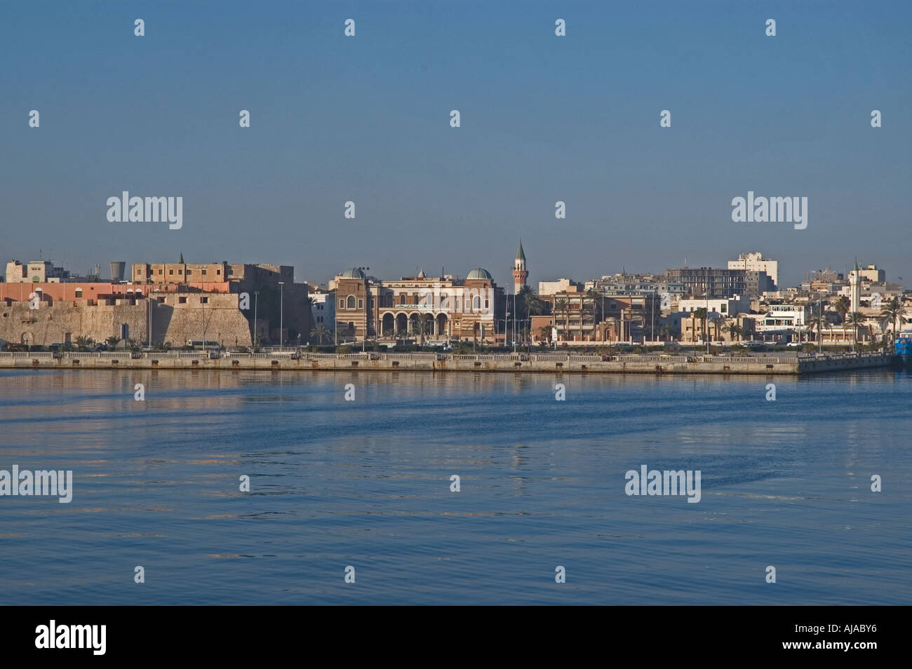 Libya Tripoli city harbour Stock Photo - Alamy