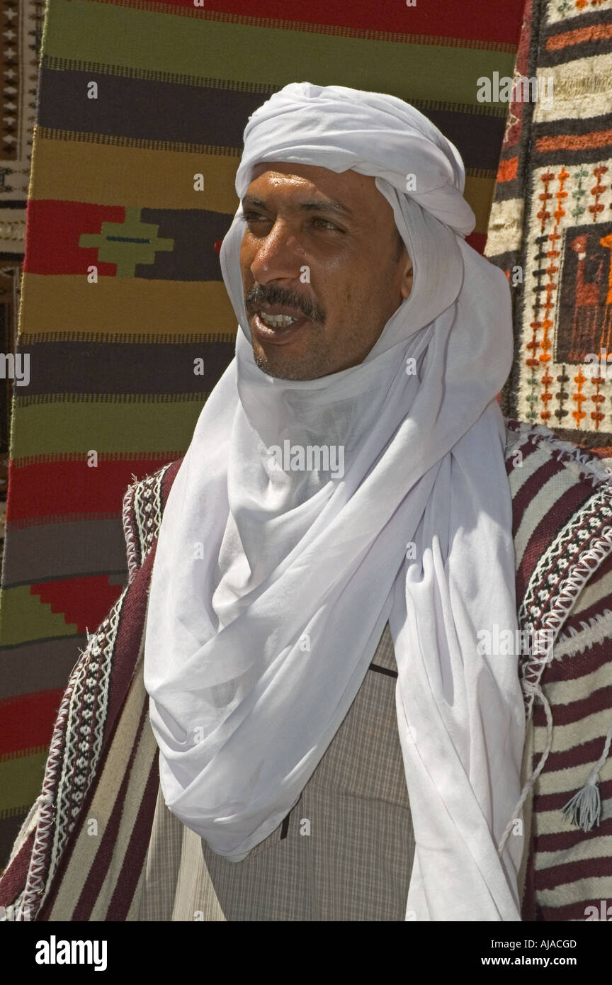 Libya Sabratha 4th Century BC Arab man traditional dress Stock Photo ...