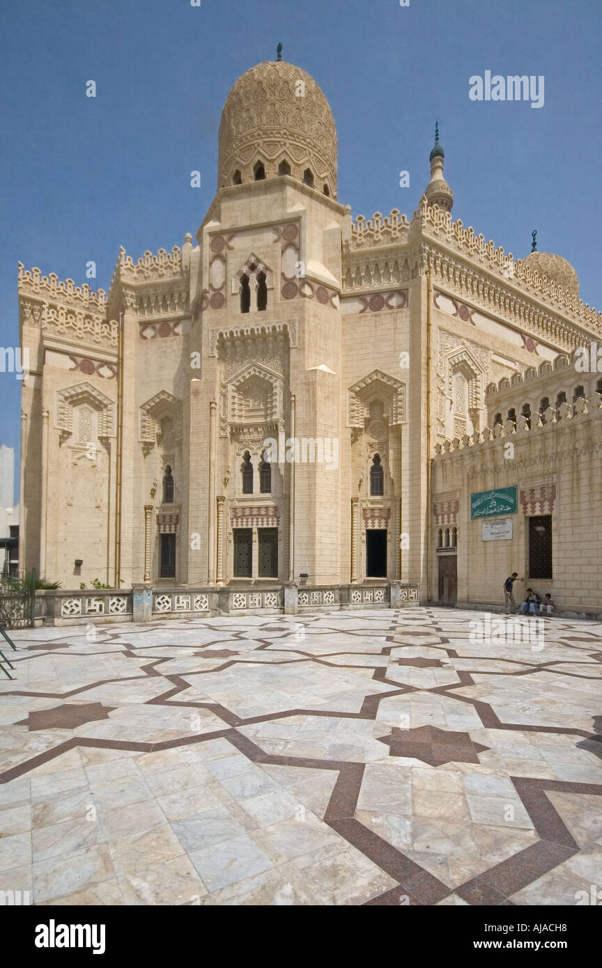 Egypt Alexandria Abu Abbas al Mursi mosque Stock Photo - Alamy