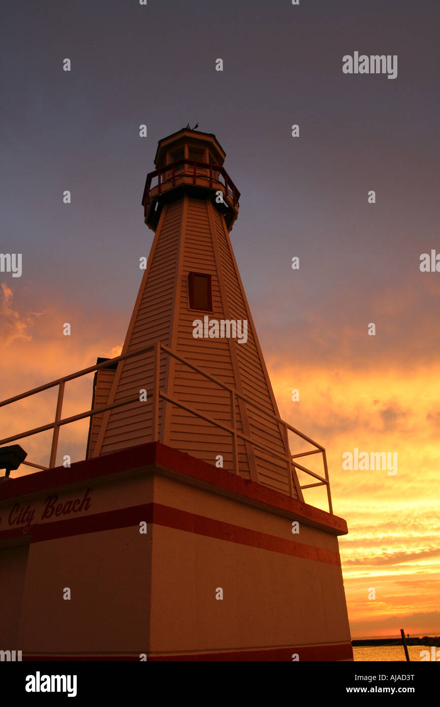City of New Buffalo Michigan lighthouse Stock Photo - Alamy