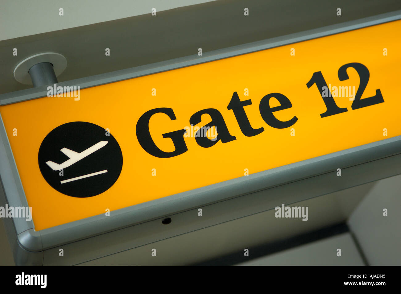 Airport Departure Sign UK Stock Photo - Alamy