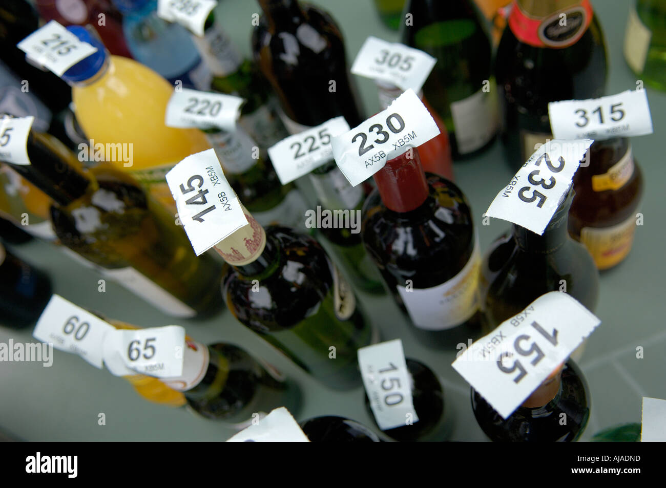 Bottle Stall at Village Fete, Oxfordshire, United Kingdom Stock Photo ...