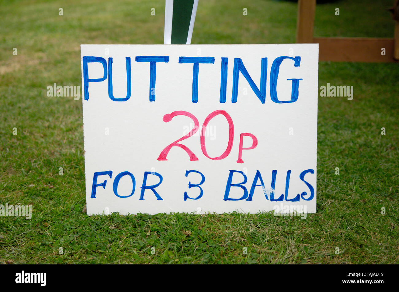 Village fete sign, UK Stock Photo - Alamy