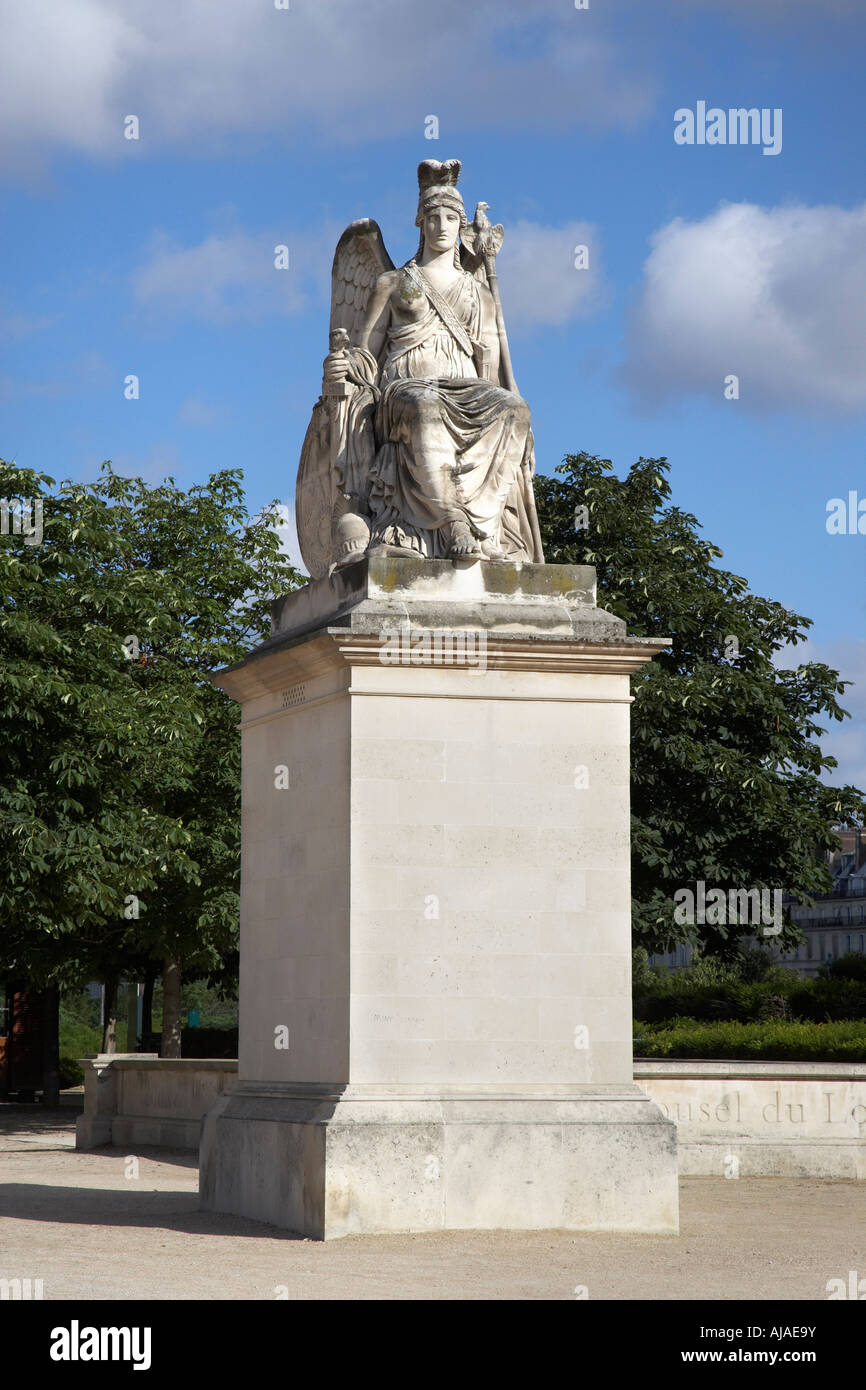 Statue Outside Louvre, Paris, France Stock Photo - Alamy