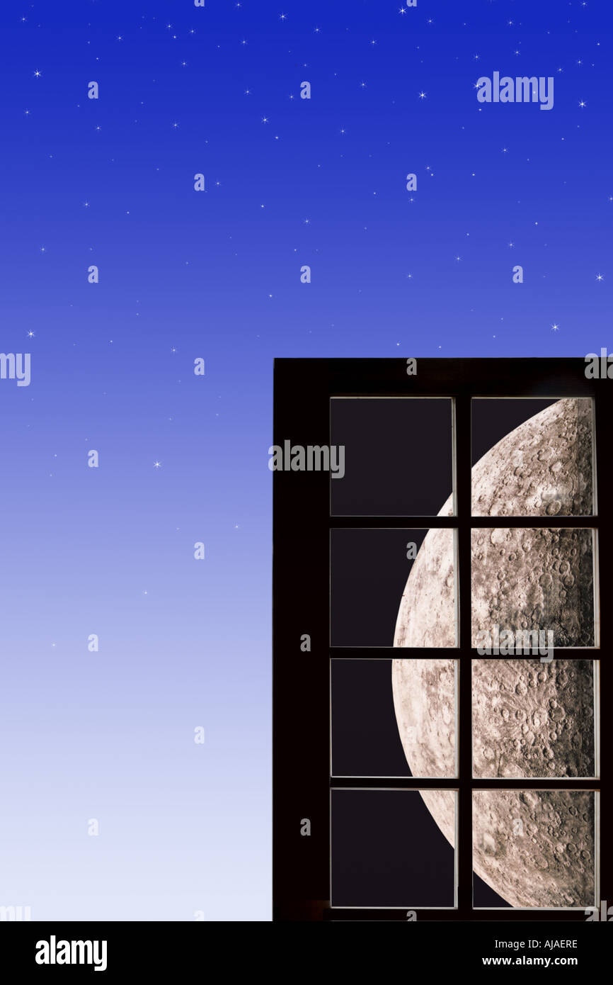 Moon framed hi-res stock photography and images - Alamy