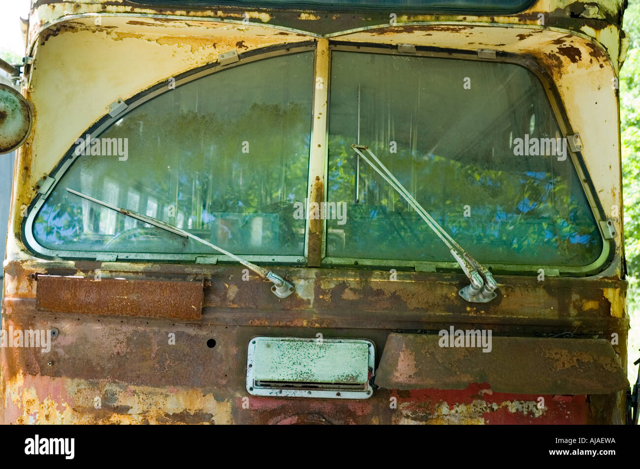 Front end of old street car Stock Photo - Alamy