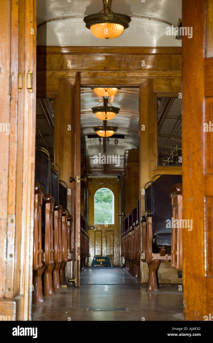 Interior of luxury electric train Stock Photo - Alamy