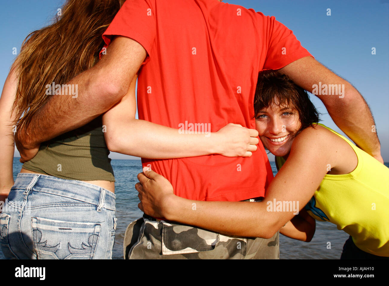 Affection and embracing friends Stock Photo - Alamy