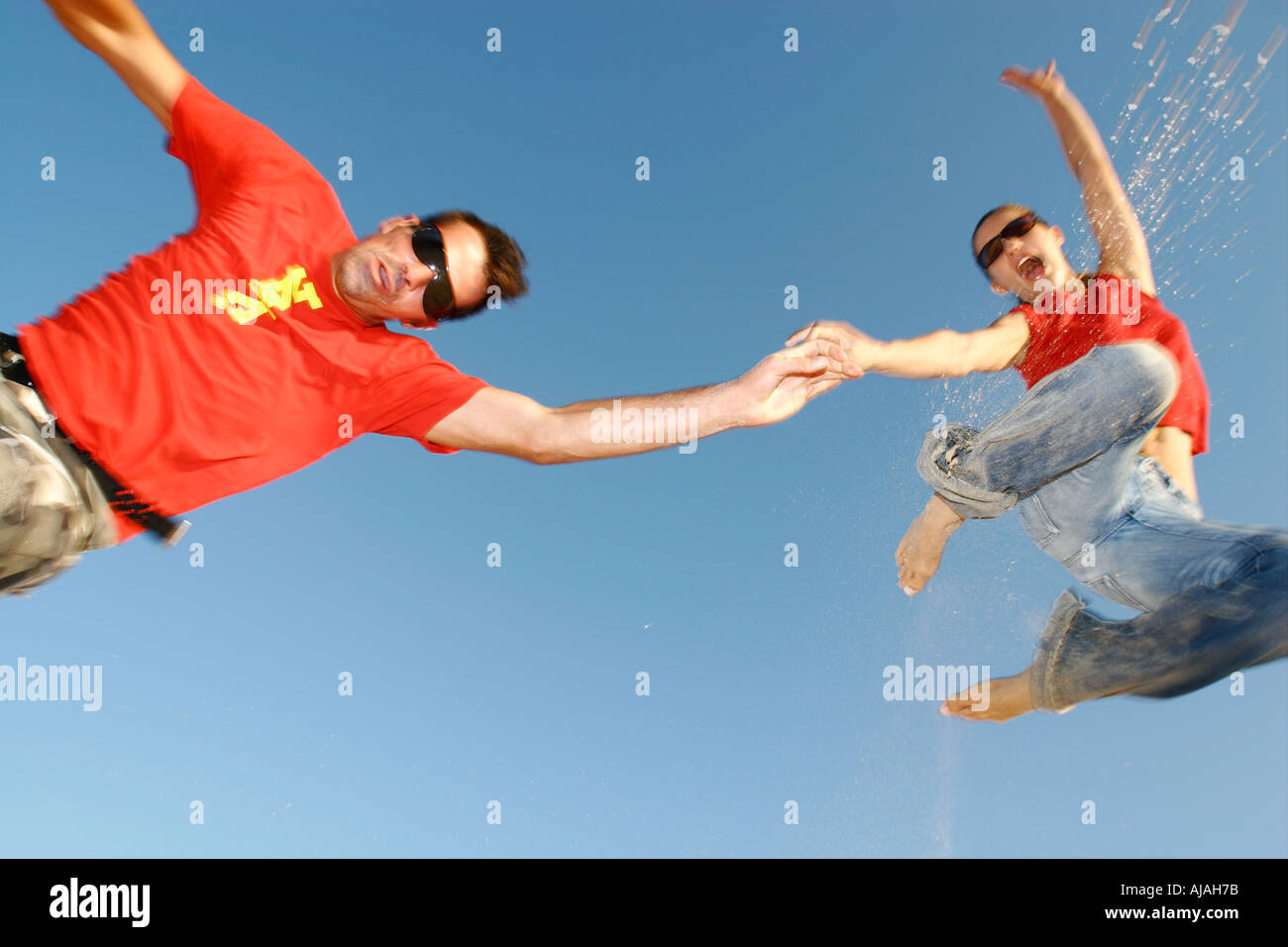 High spirited fun enjoyment and hilarity Stock Photo - Alamy