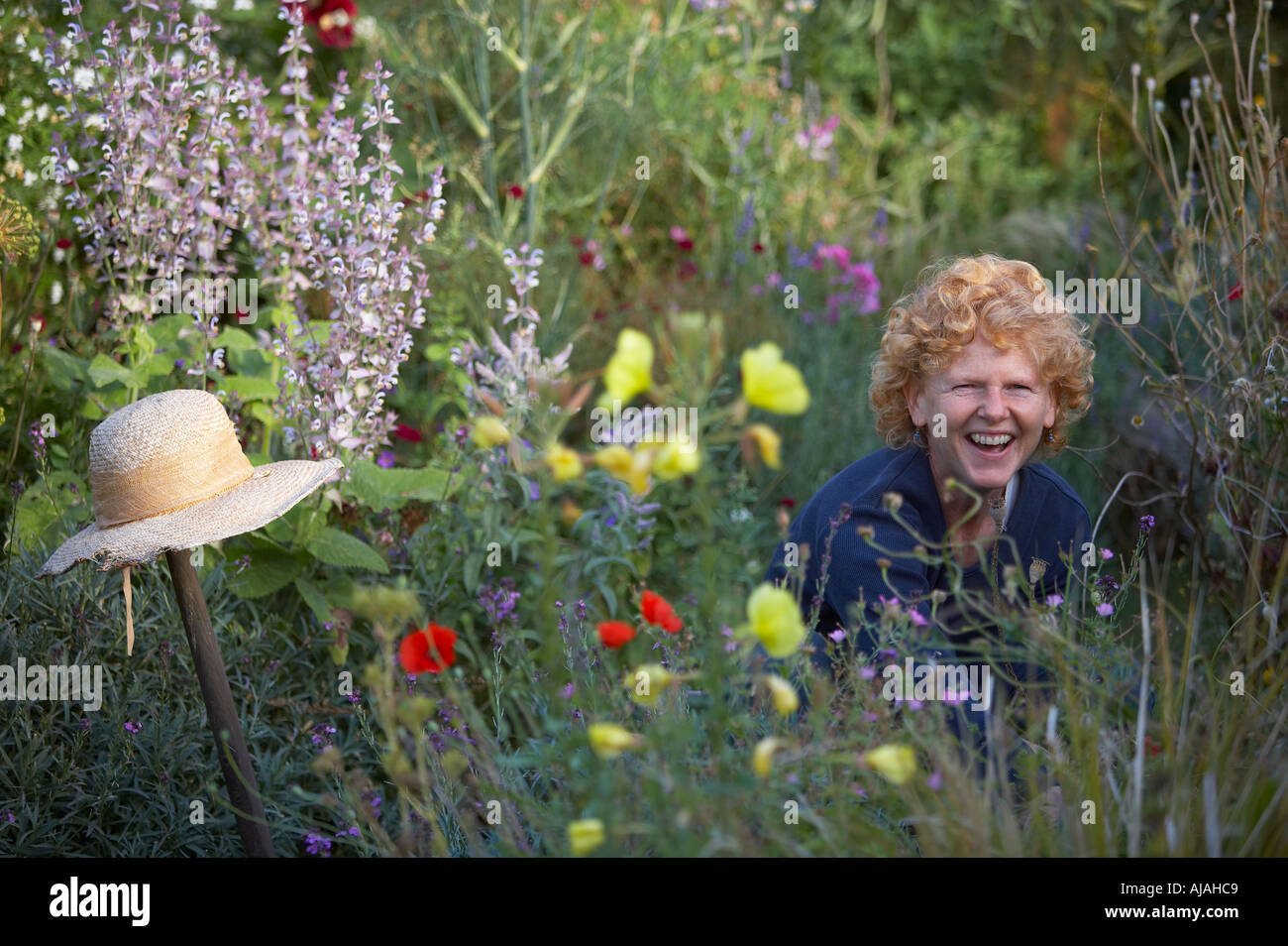 Woman gardening model released england hi-res stock photography and ...