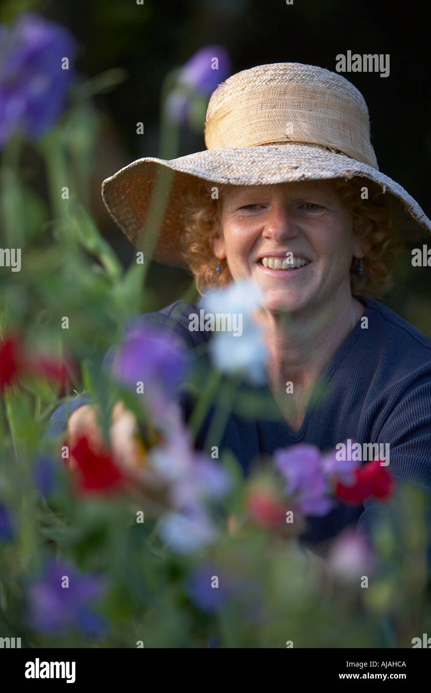 Woman gardening model released england hi-res stock photography and ...