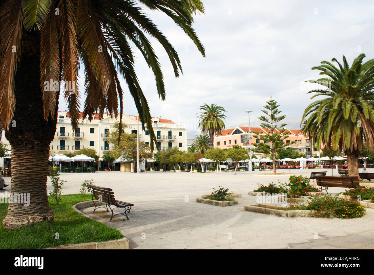 The Main Square, Argostoli town, Kefalonia, Greece Stock Photo - Alamy