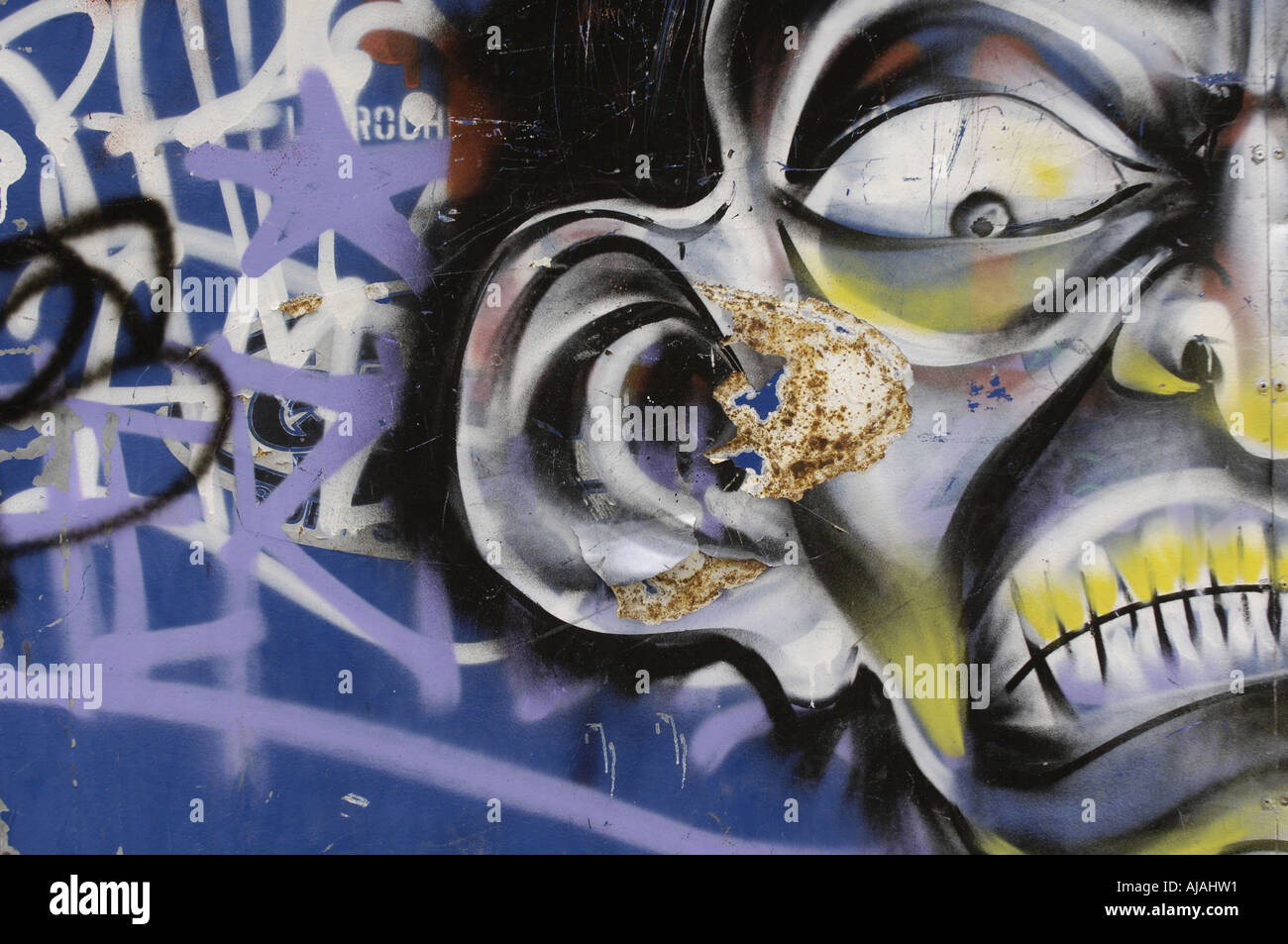 Graf graffiti male man face hi-res stock photography and images - Alamy