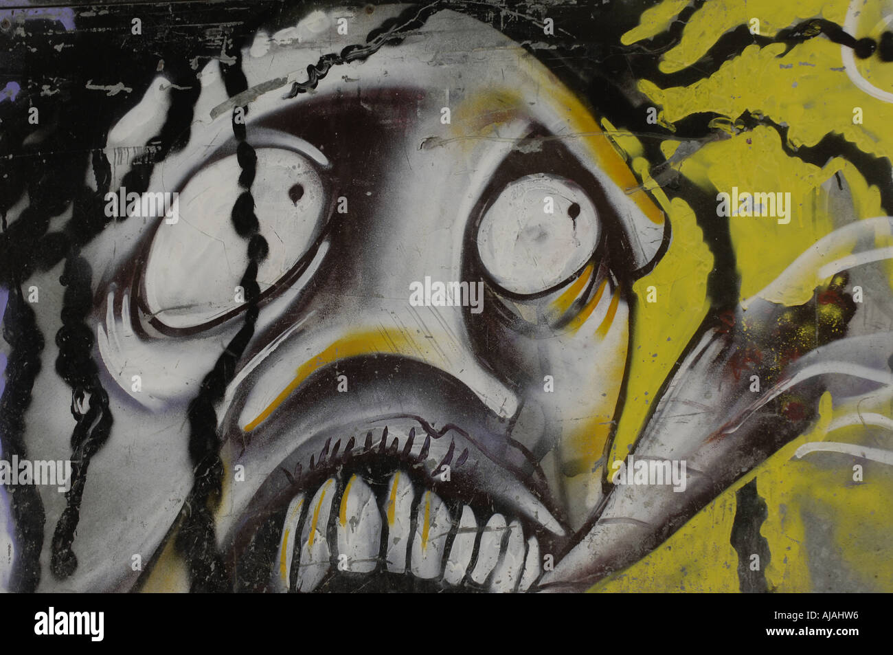 Graffiti graf face ganga marijuana hi-res stock photography and images ...