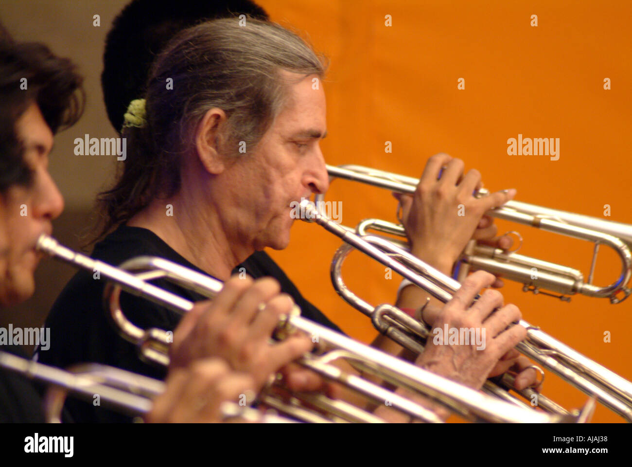 Sound Trap Orchestra performing in Kyoto Japan September 2005 Stock ...