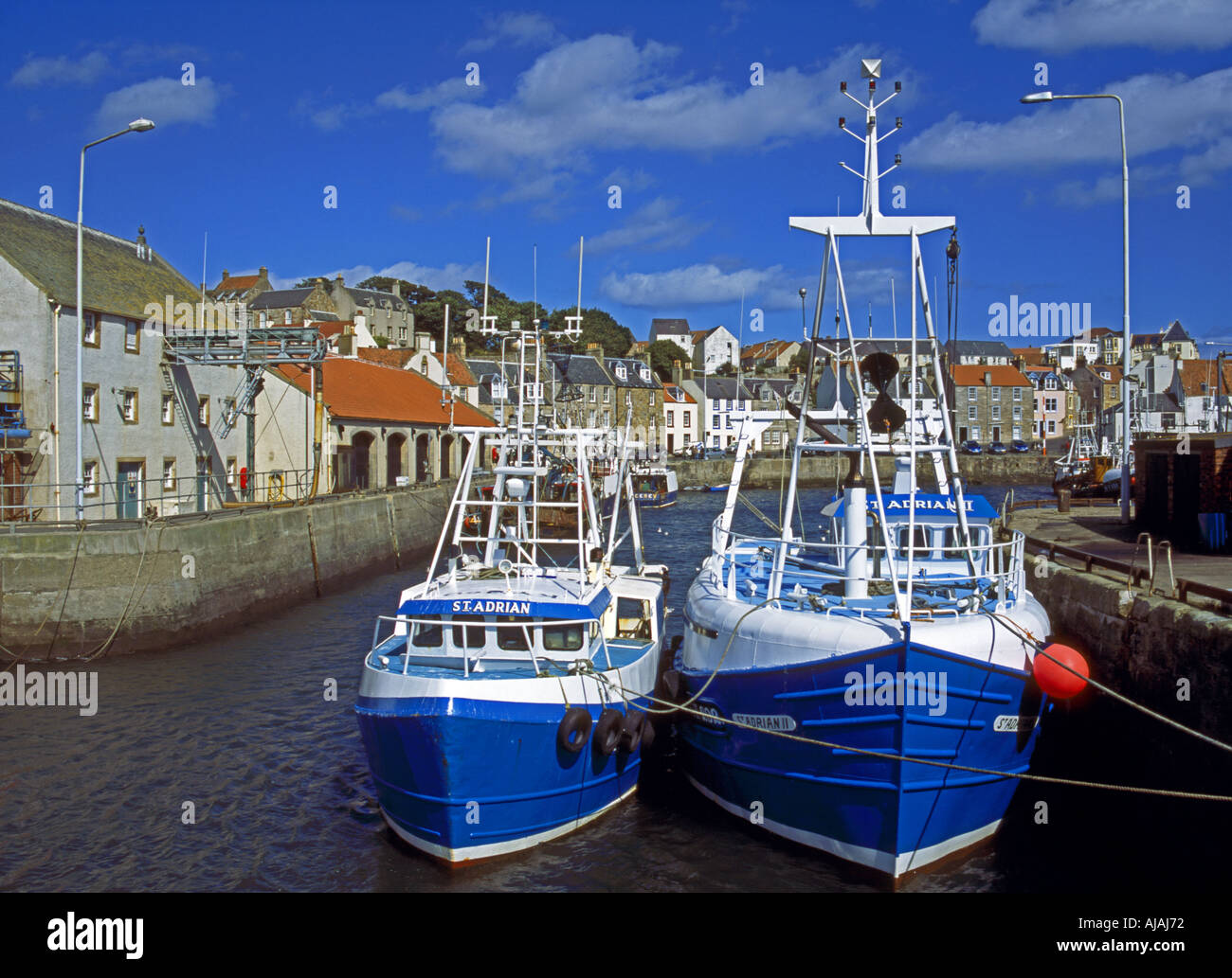 Pittenweem harbour in Fife Scotland with fishing boats Stock Photo - Alamy