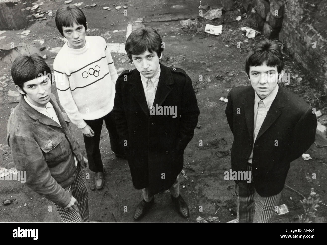 SMALL FACES in Sept 1965 from left: Ian McLagan, Steve Marriott, Kenny ...