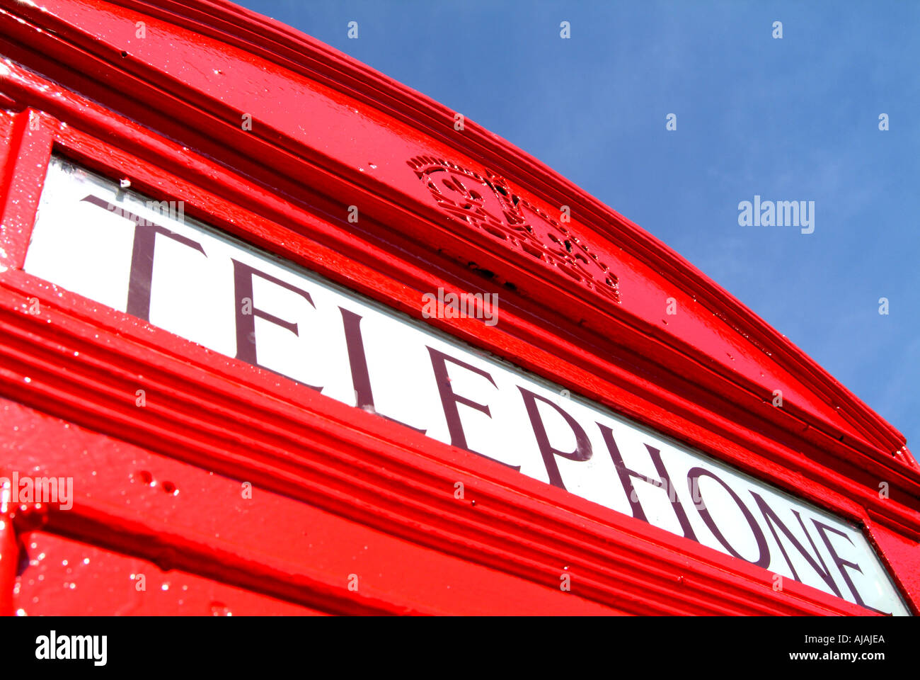 Classic British red telephone box Stock Photo - Alamy