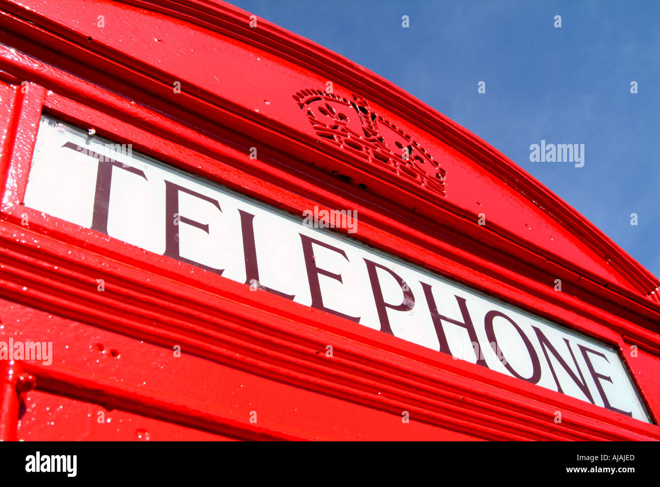 Classic British red telephone box Stock Photo - Alamy