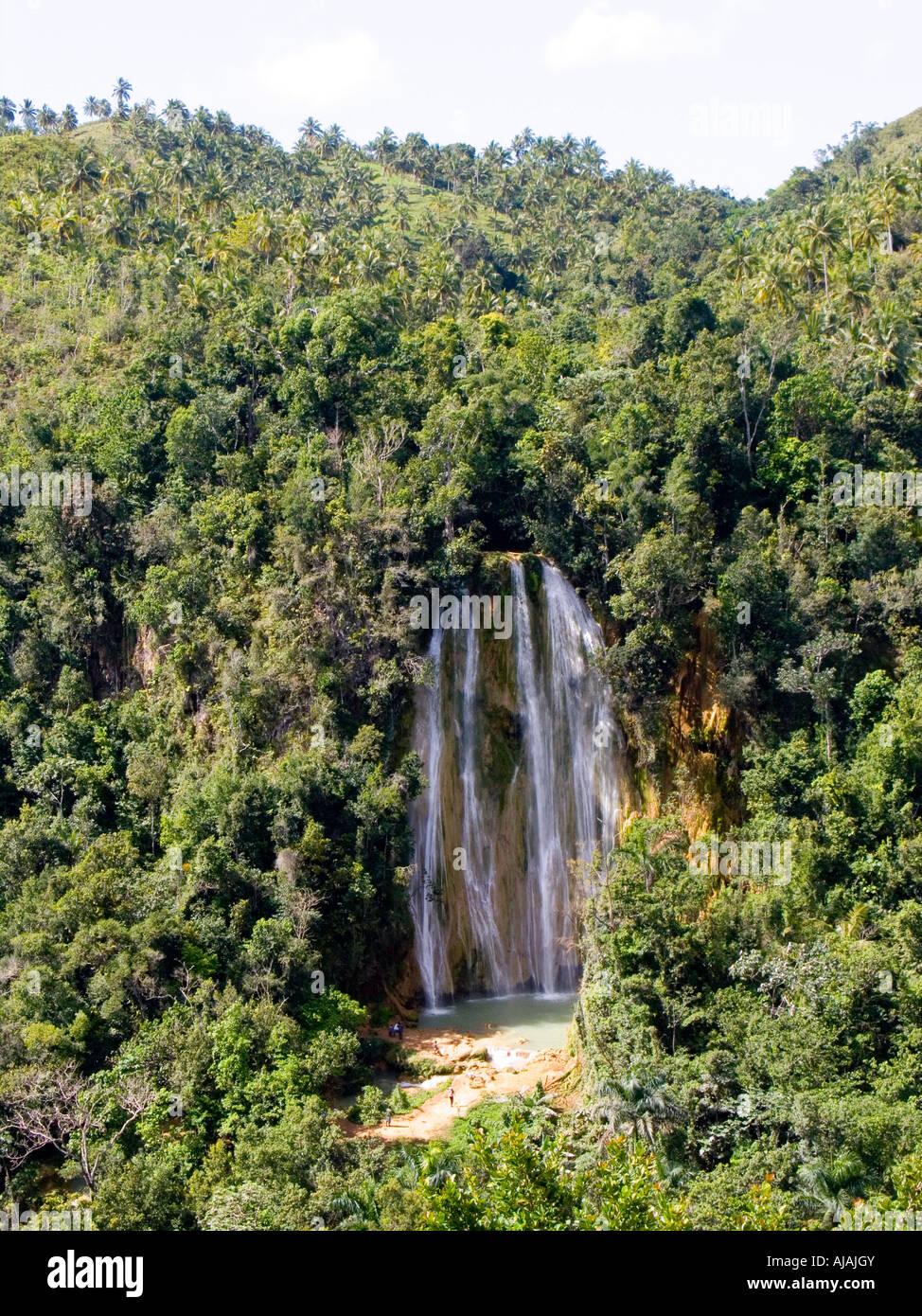 Salto Limon waterfall, Dominican Republic Stock Photo - Alamy