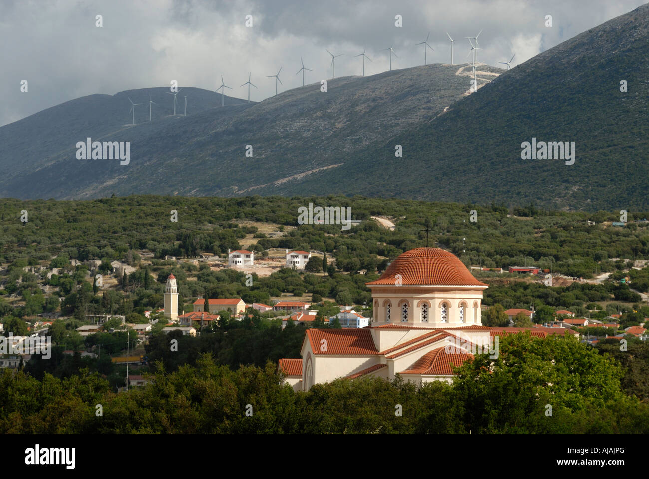 Greece Eptanese Kefalonia Ag Gerasimos monastery Stock Photo - Alamy