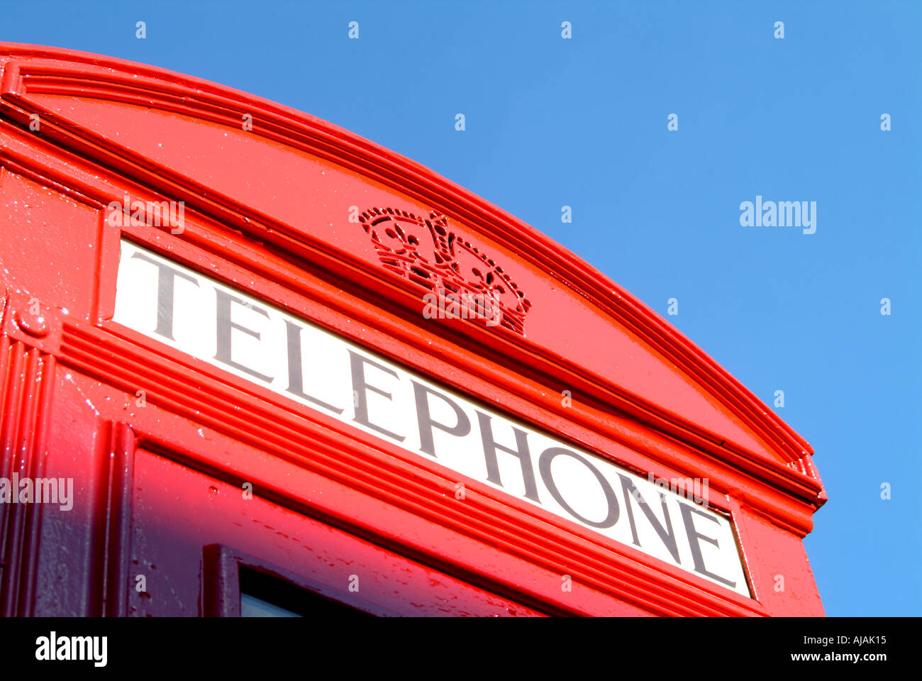 Classic British red telephone box Stock Photo - Alamy