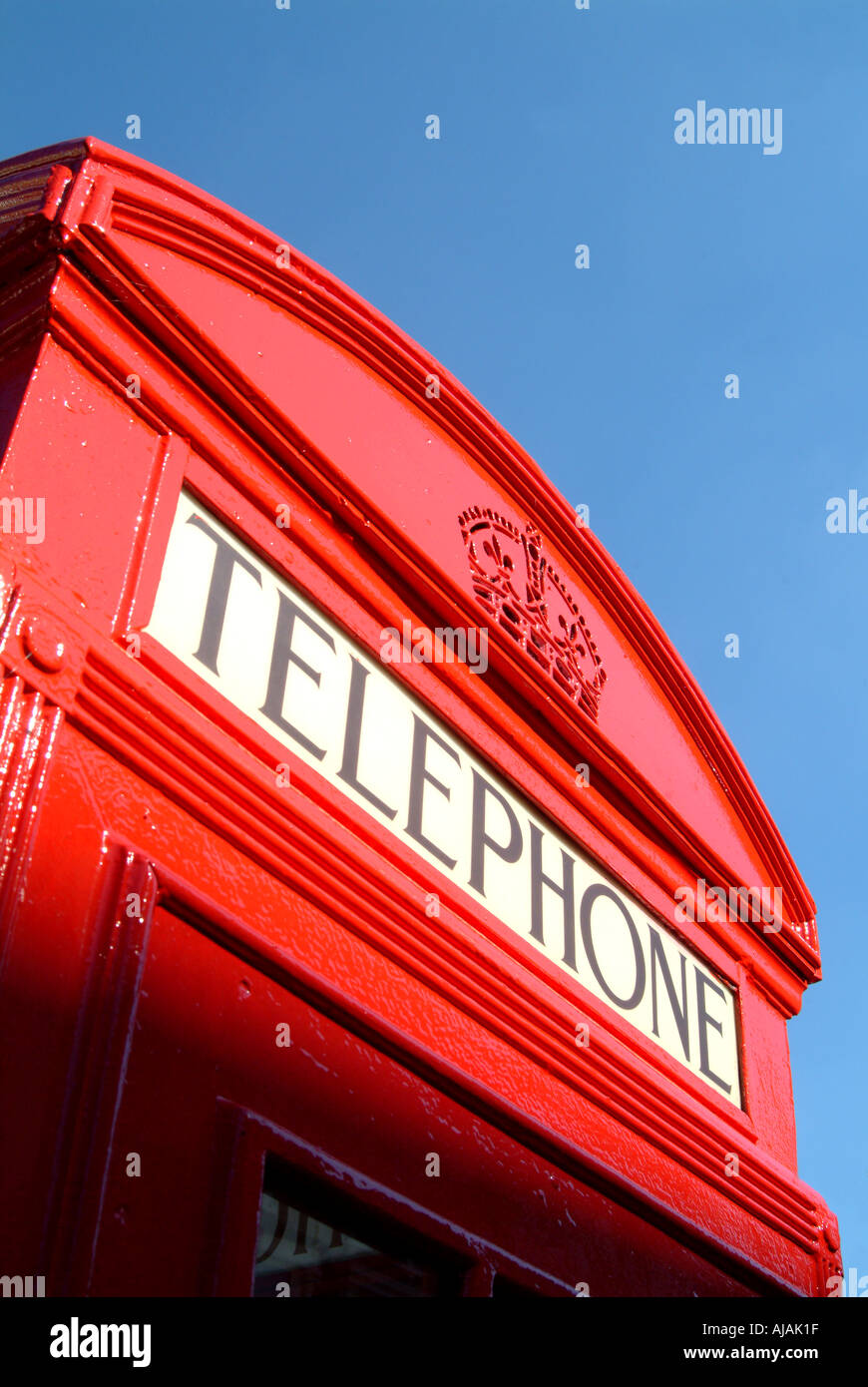 Classic British red telephone box Stock Photo - Alamy