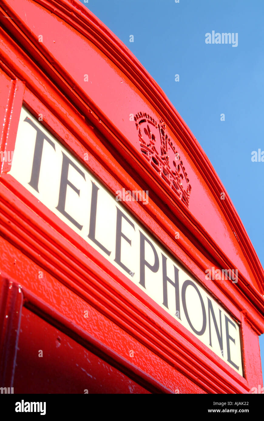 Classic British red telephone box Stock Photo - Alamy