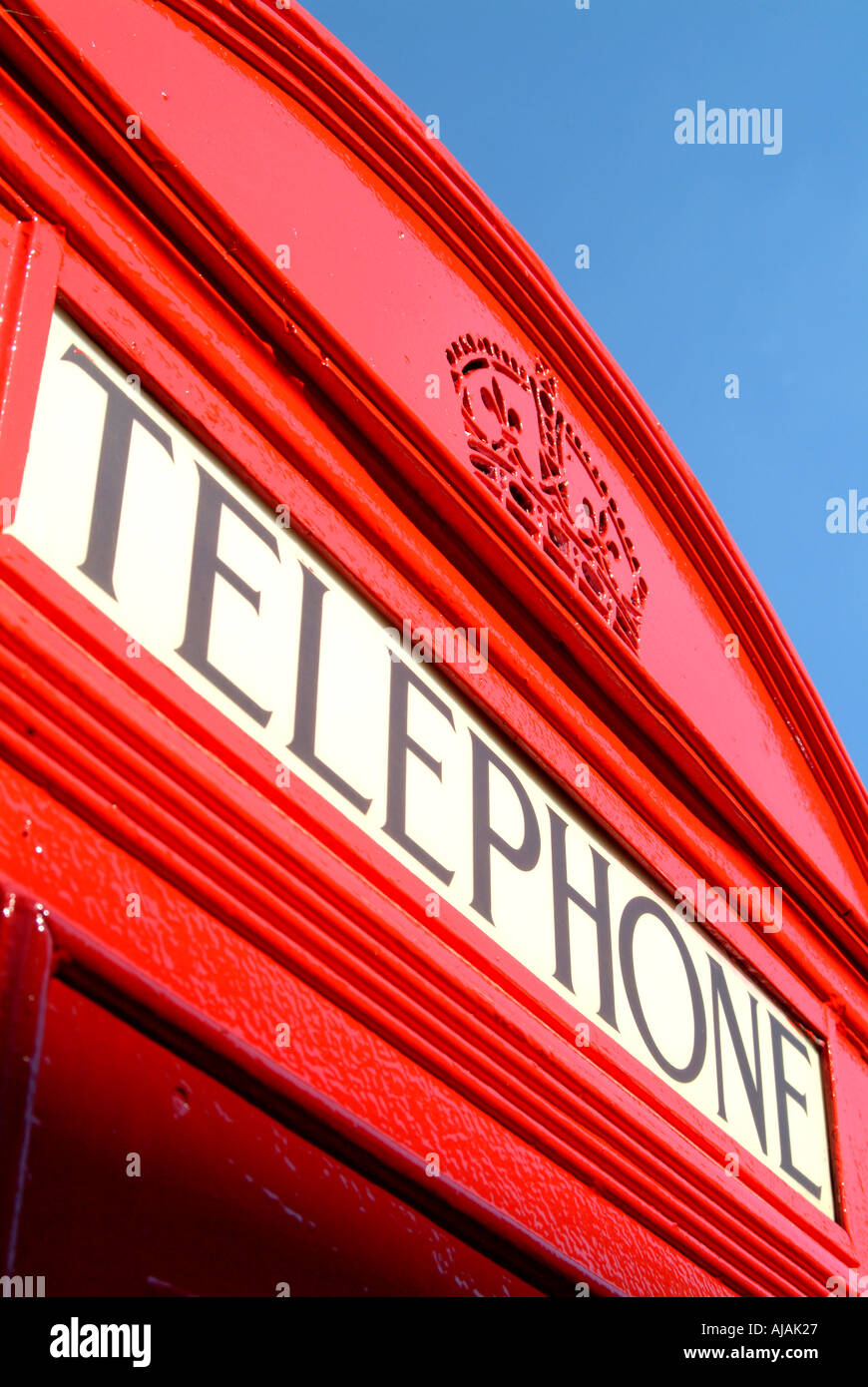 Classic British red telephone box Stock Photo - Alamy