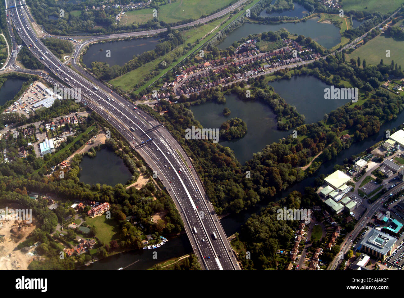M4 Motorway road near London Heathrow Airport Stock Photo - Alamy