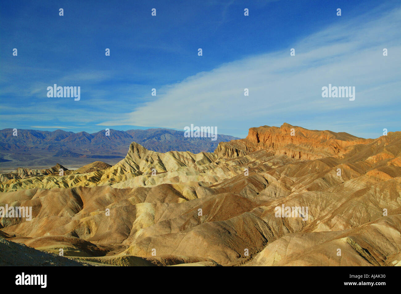 A view of Death Valley looking across the valley to the Pantamint ...