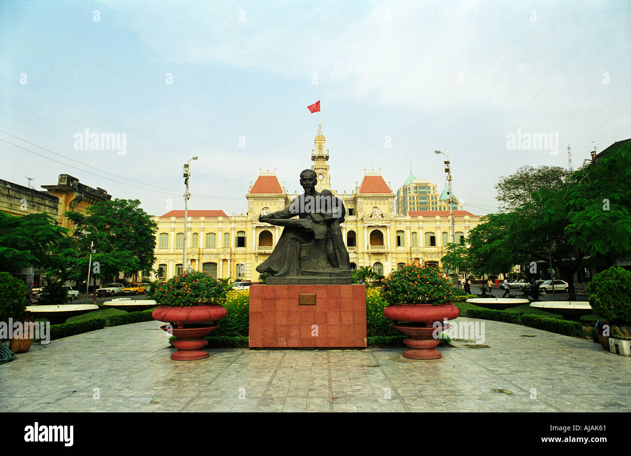 Ho Chi Minh Statue in front of City Hall Ho Chi Minh City Saigon ...